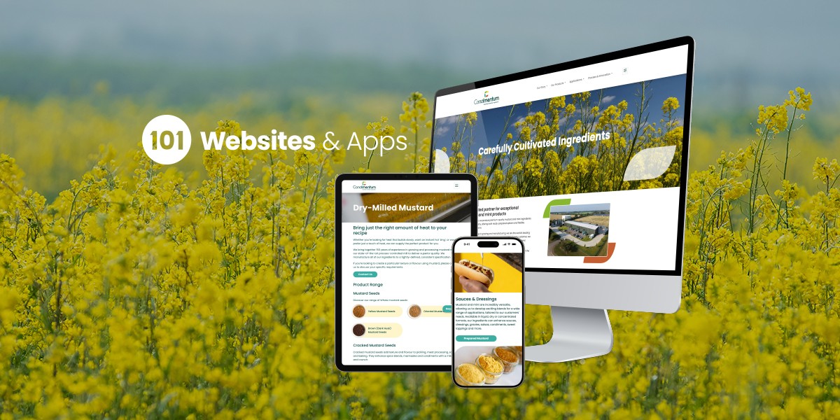 Condimentum Launches New Website Designed by 101 | 101Ltd
